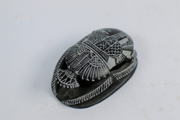 Unique Egyptian art big Scarab Amulet Beetle with symbol of Isis (the ...