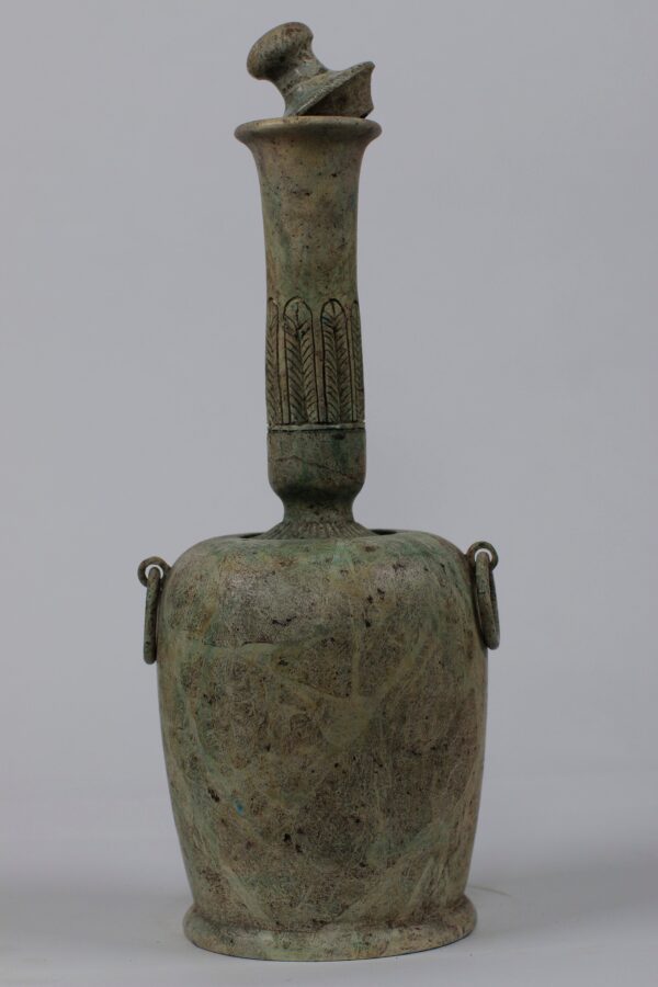 Gorgeous Ancient Egyptian Lidded jar – used to store oil & wine – can ...
