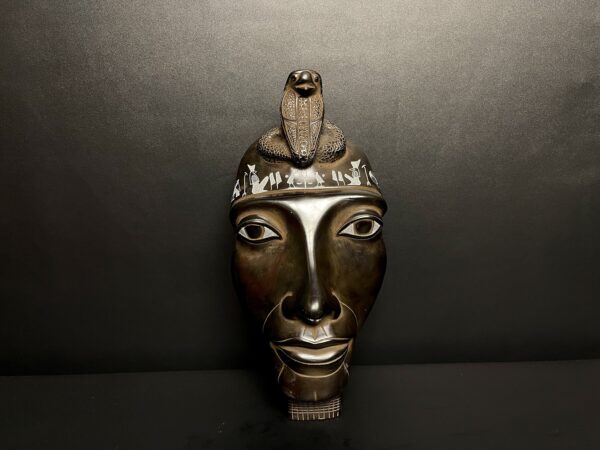 Rare BLACK Amazing AKHENATEN face – Replica Altar statue made from ...