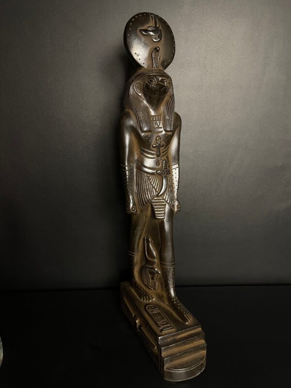 AMON RA the god of sun wearing Sun disk with a falcon face – Altar ...