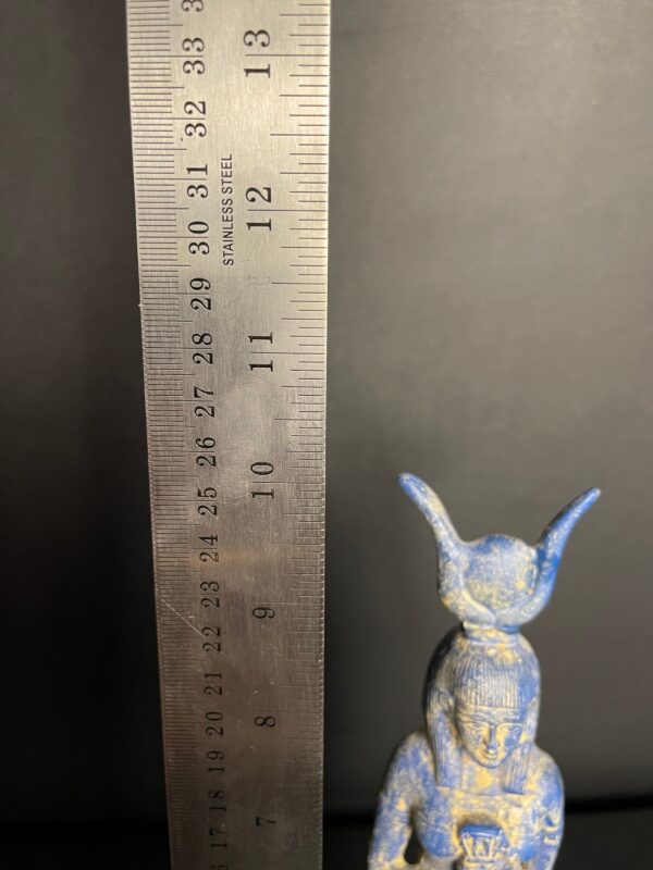 Blue stone HATHOR Goddess statue – Hathor statuette – made in egypt ...