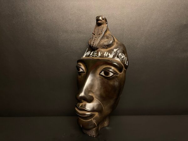Rare BLACK Amazing AKHENATEN face – Replica Altar statue made from ...