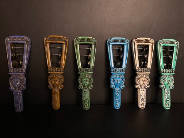 Egyptian Handmade Hathor Sistrum (Musical Instrument) Replica from her ...