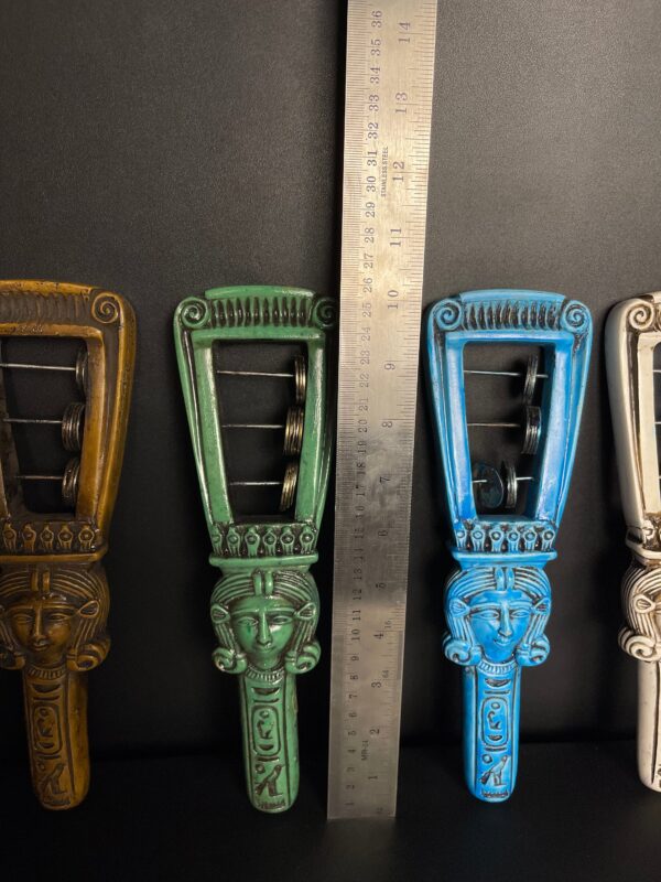 Egyptian Handmade Hathor Sistrum (Musical Instrument) Replica from her ...