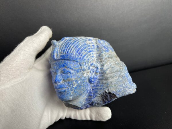 Unique Piece of Lapis lazuli Head of King TUTANKHAMUN – Made in Egypt ...