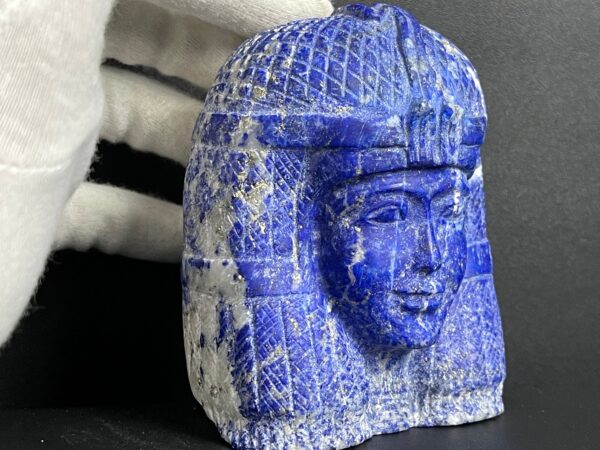 ONE Of A Kind Lapis lazuli Head of Queen Hatshepsut the most beautiful ...