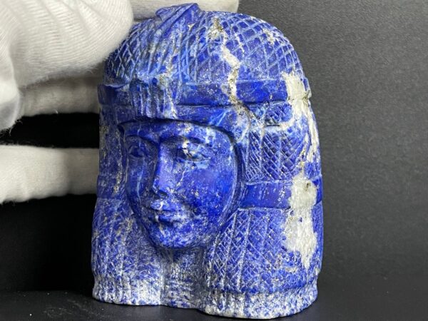 ONE Of A Kind Lapis lazuli Head of Queen Hatshepsut the most beautiful ...