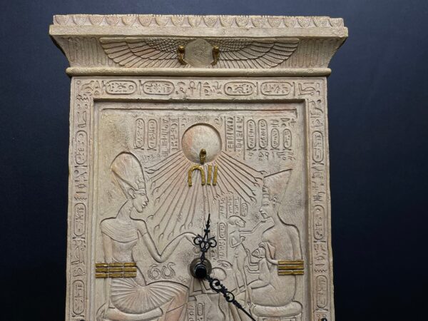 Beautiful Ancient Egyptian Clock of God Horus As a Falcon Wearing The ...