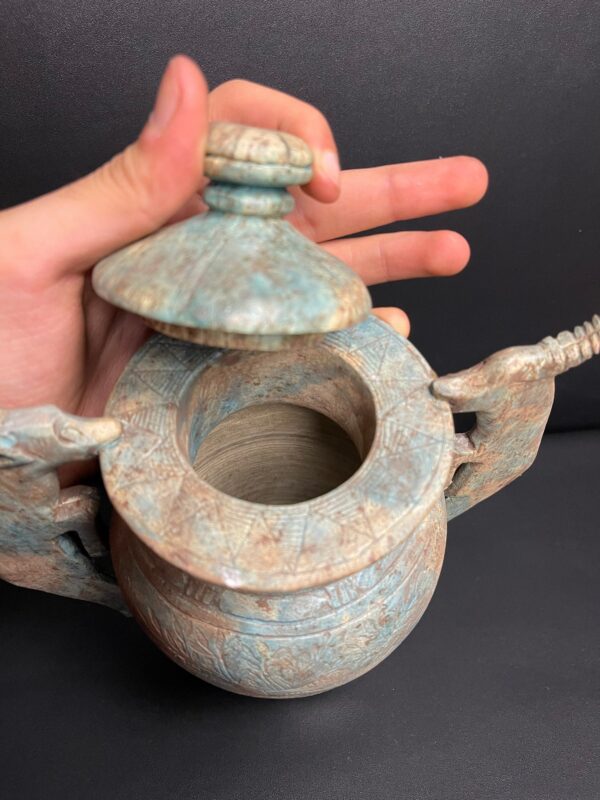 Beautiful Ancient Egyptian Vase with ISIS goddess of protection and ...