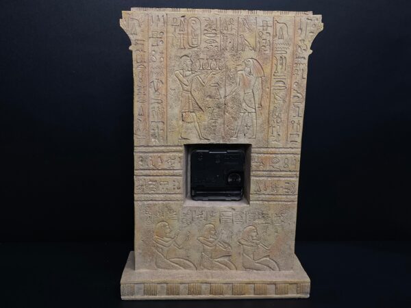 Beautiful Ancient Egyptian Clock of God Horus As a Falcon Wearing The ...