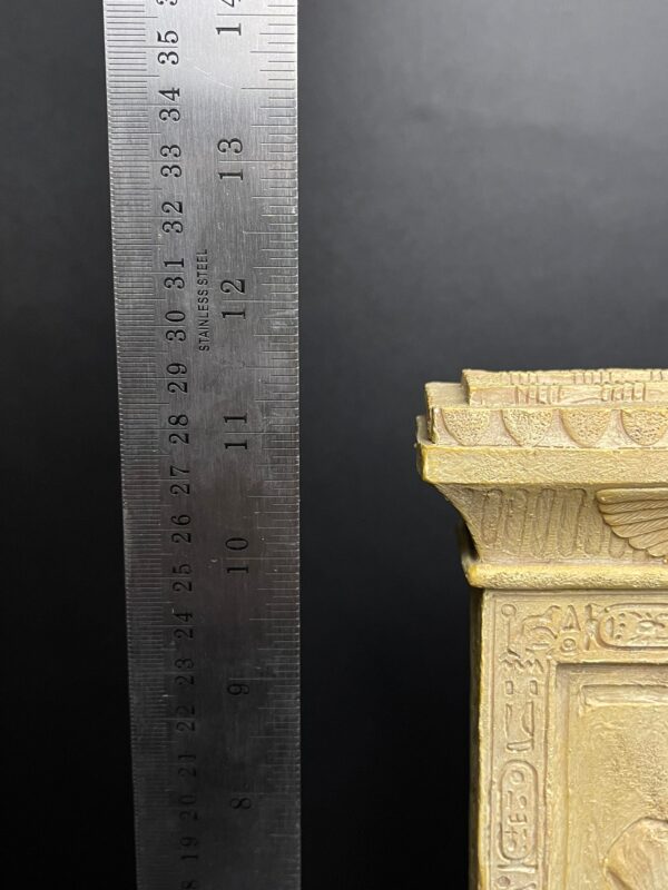 Beautiful Ancient Egyptian Clock of God Horus As a Falcon Wearing The ...