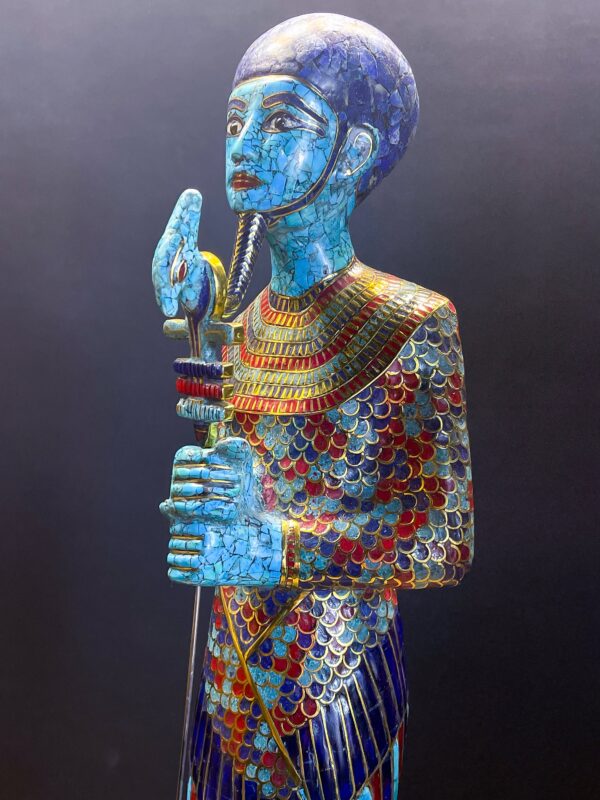 Ptah god, Ptah statue, Phthah Egyptian god, Egyptian god Ptah holding ...