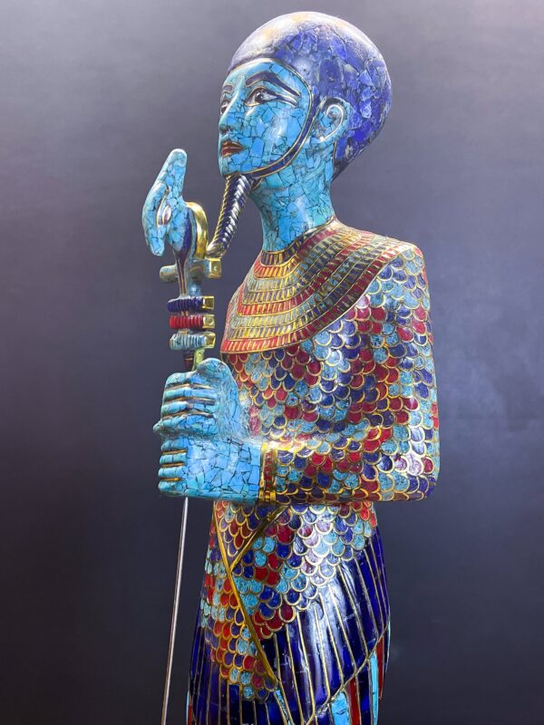 Ptah god, Ptah statue, Phthah Egyptian god, Egyptian god Ptah holding ...